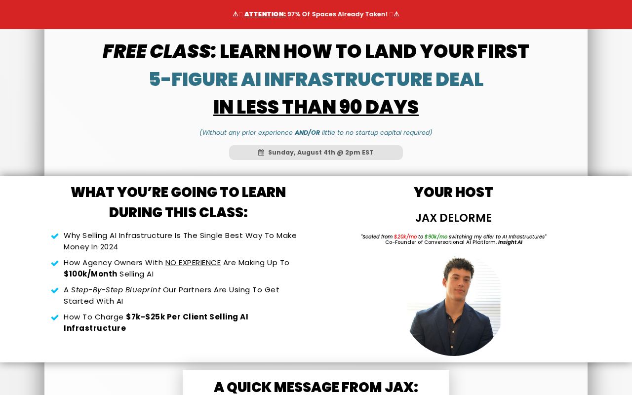 Insight AI's LIVE AI Infrastructures Training Class